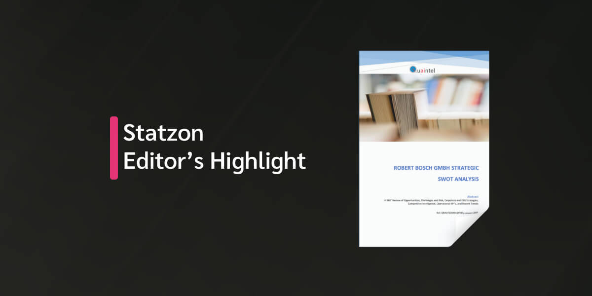 Robert Bosch GmbH STRATEGIC SWOT ANALYSIS